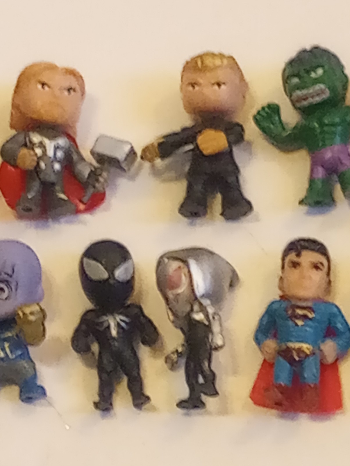 Marvel Avengers Super Heroes Mini Small Action Figures Lot Of 11 Rubber ...