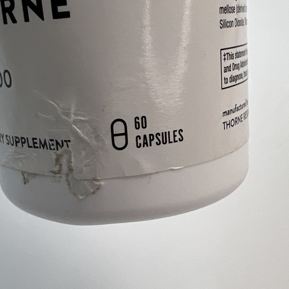 Thorne - D-5000 60 Capsules Vitamin D3 - 5,000 IU Exp 8/26 Dented ...