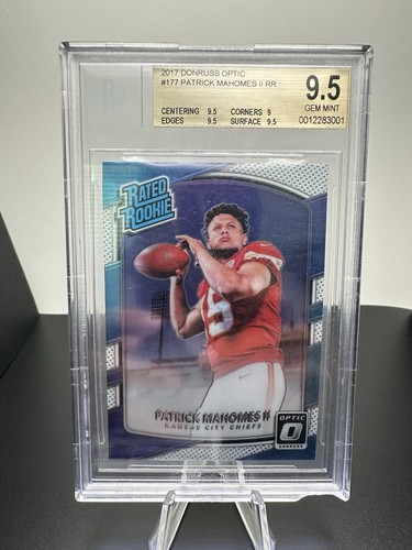2017 Patrick Mahomes Donruss Optic Rated Rookie BCG 9.5 | eBay