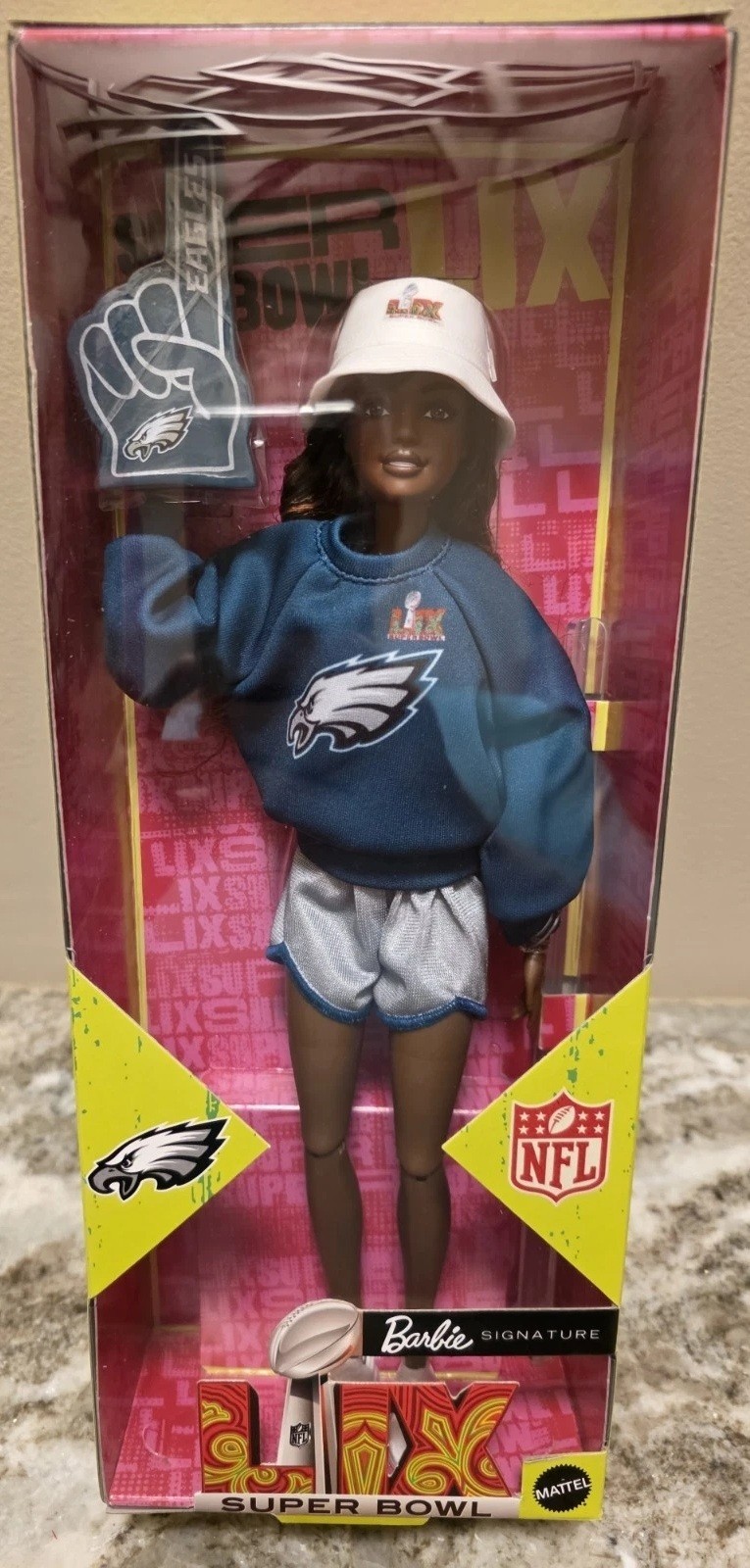 2025 Barbie NFL Super Bowl LIX Champions Philadelphia Eagles Doll IN ...
