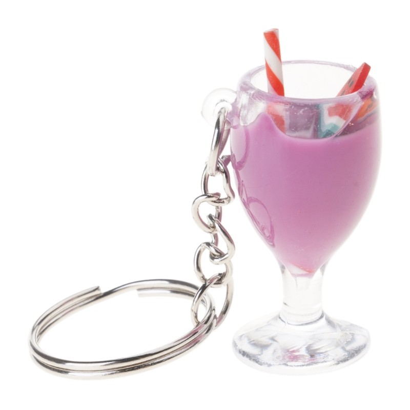 Simulation Cup Resin Keychain Trinket Drink Cup Phone Protective Shells ...