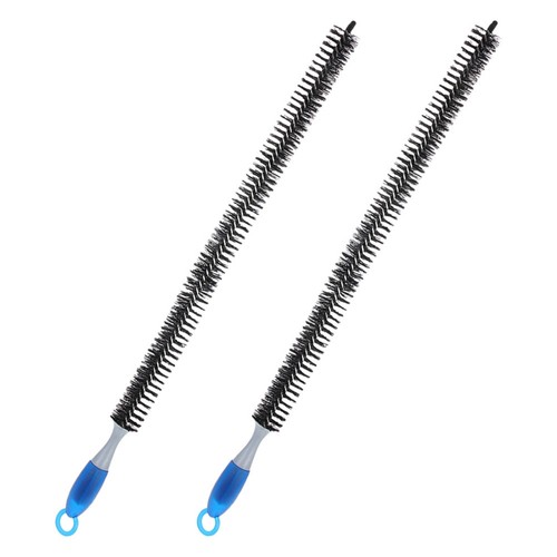 2 Pcs Fridge Condenser Coil Brush Dryer Vent Hose Cleaner Cleaning Kit ...