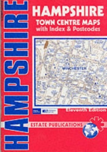 Hampshire: Town Centre Maps with Index & Postcodes (County Red ...