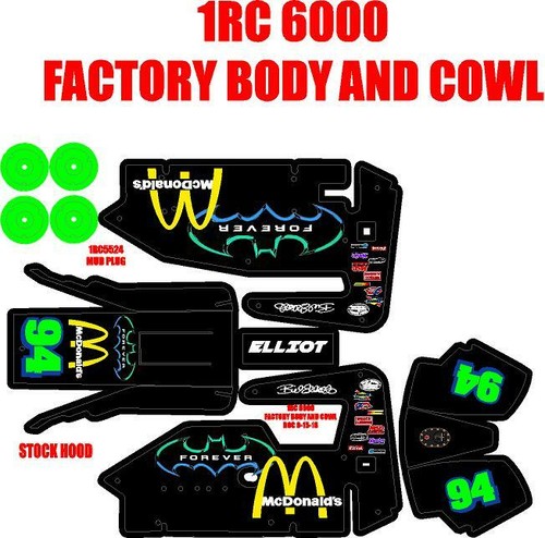 1RC MIDGET WRAP BILL ELLIOT 1995 BMAN CUSTOM WRAP | eBay