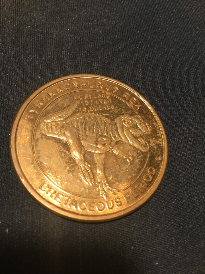 Tyrannosaurus Rex Houston Museum Natural History Token Cretaceous T-Rex ...