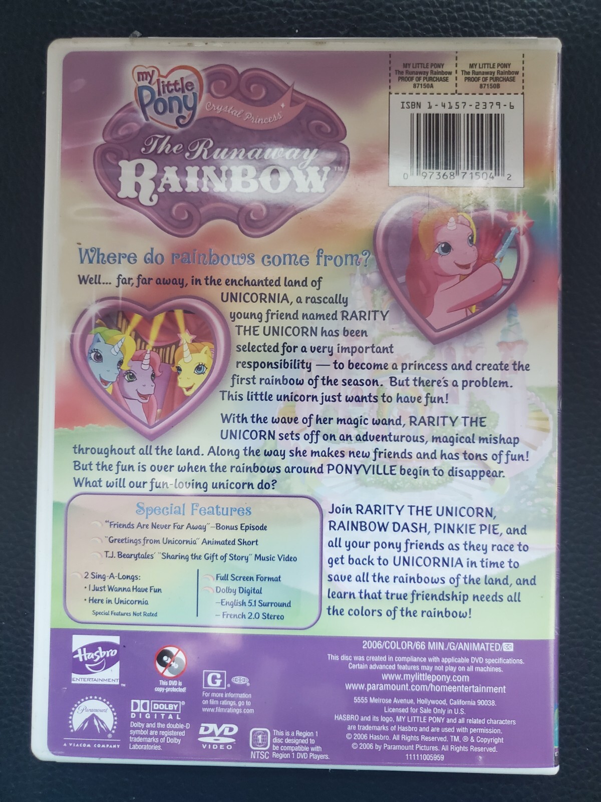 My Little Pony - The Runaway Rainbow (DVD, 2006) 97368715042 | eBay