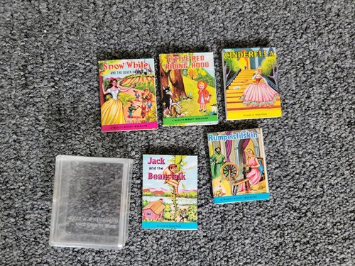 Vintage B Shackman Mighty Midget Mini Book Set Cinderella Snow White ...