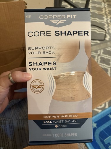 COPPER FIT Core Shaper Women BEIGE L/XL Waist 34"-42" | eBay