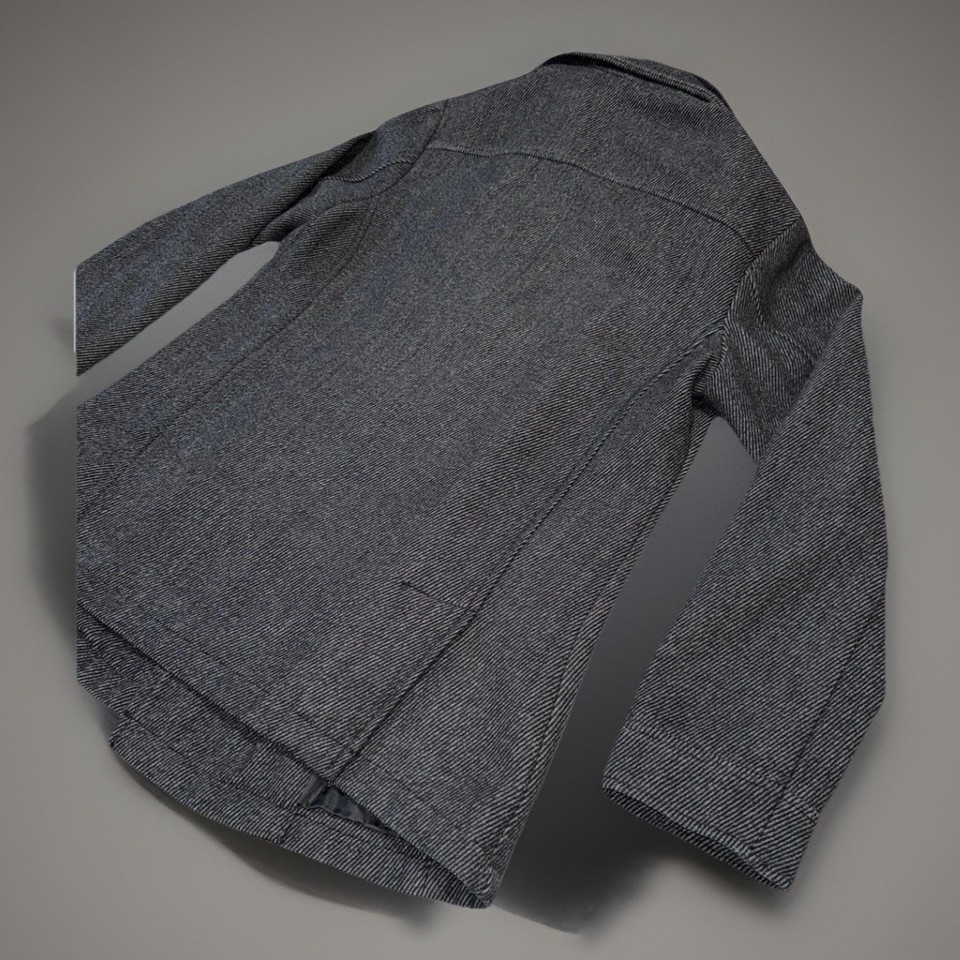 American Rag Wool Peacoat Double Breasted Zip Button Gray Jacket Womens ...