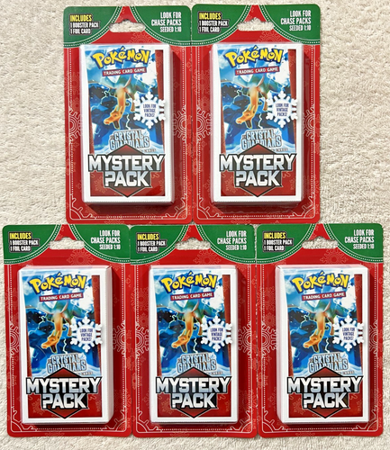 5x POKEMON MYSTERY PACK CRYSTAL GUARDIANS CHASE PACKS 1:10 LOOK FOR ...