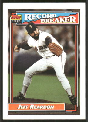 1992 Topps #3 Jeff Reardon Small Topps Gold logo on back | eBay