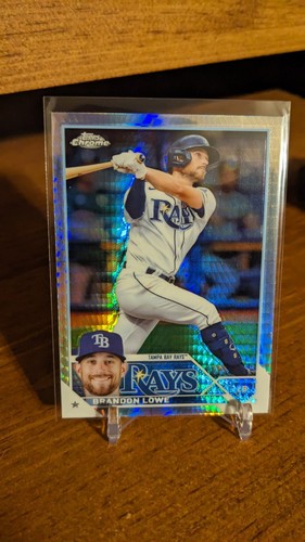 2023 Topps Chrome Brandon Lowe #208 Prism Refractor Card Tampa Bay ...