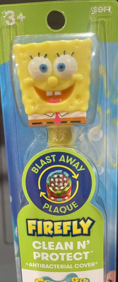 SpongeBob Nickelodeon, Firefly Clean N' Protect Power Toothbrush, 1 ...