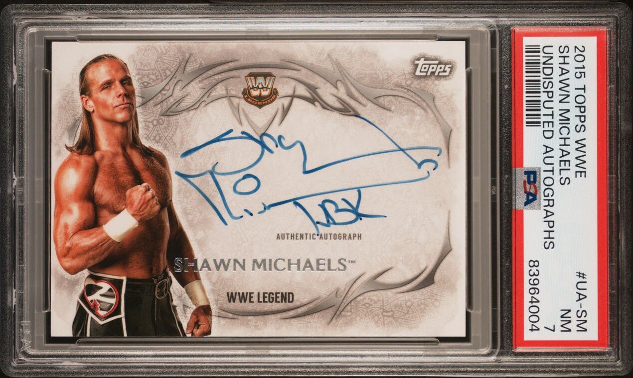2015 Topps WWE Undisputed Shawn Michaels Auto On Card Autograph HBK PSA ...