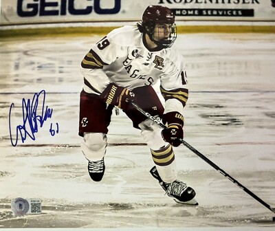 Cutter Gauthier Signed 8x10 Photo Ducks Boston College BAS Rookie COA ...