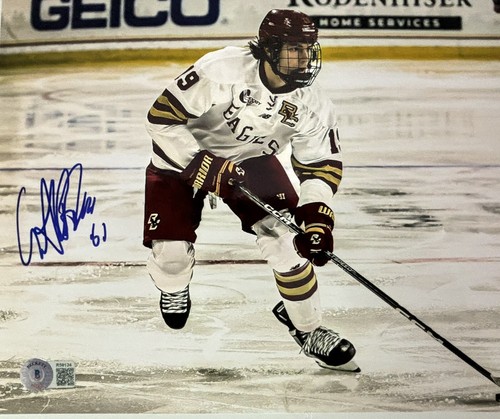Cutter Gauthier Signed 8x10 Photo Ducks Boston College BAS Rookie COA ...