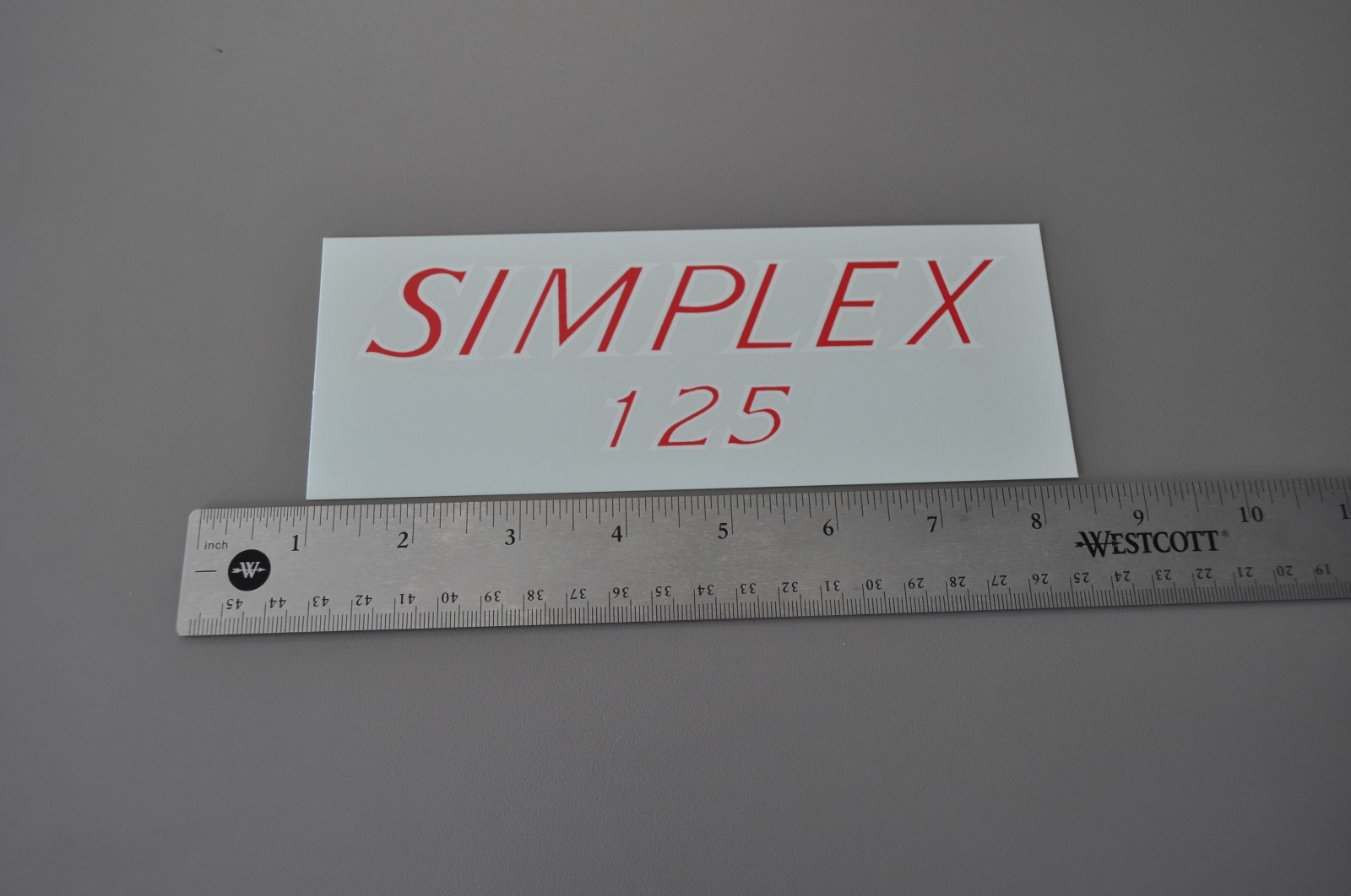 New SIMPLEX Servi-Cycle Tank Decal Set water slide Simplex 125 | eBay