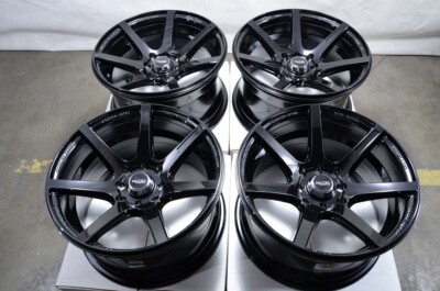 15x8 Black Wheels Rims Fit Integra Cobalt Accord Accent Kia Rio Miata ...