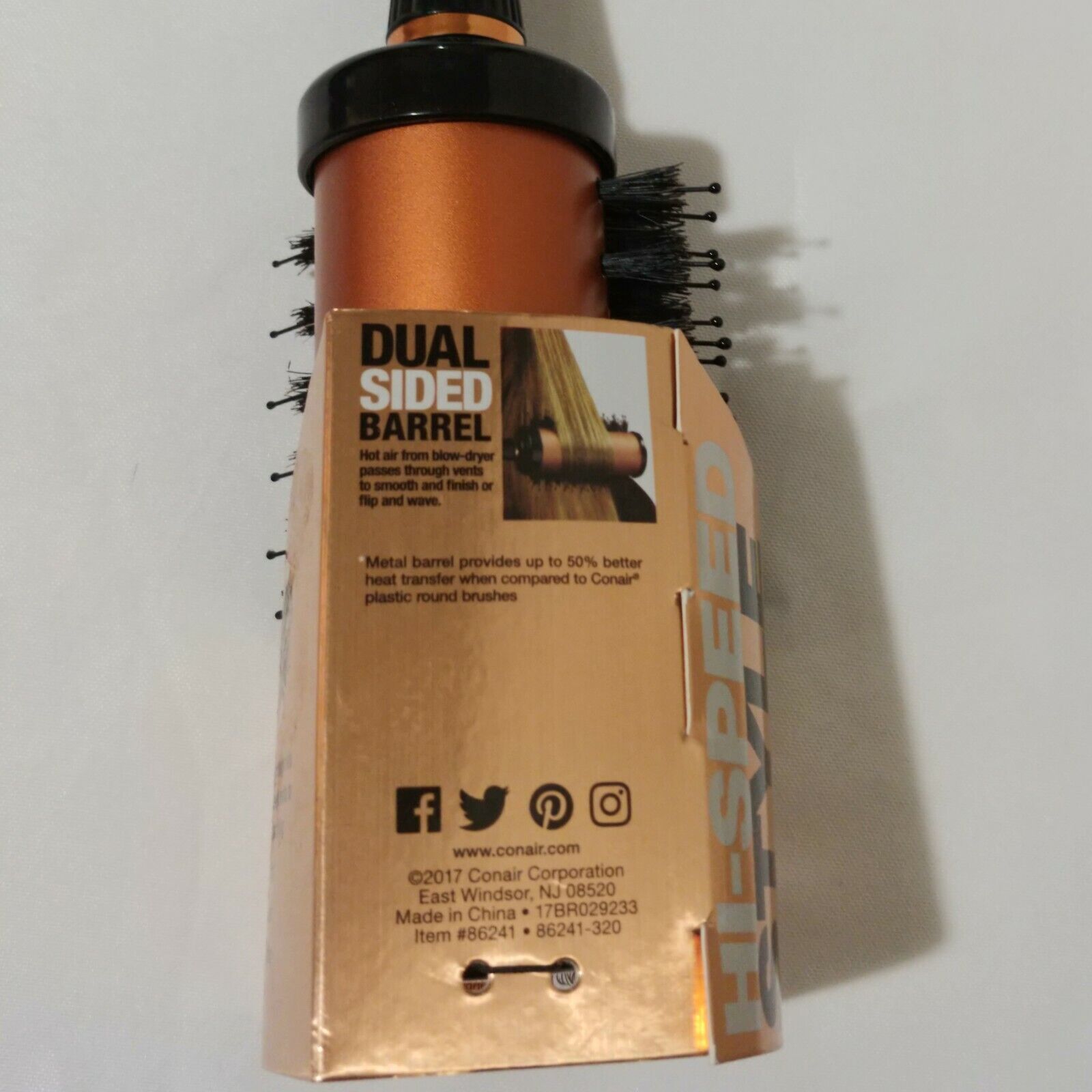 Conair Quick Blow Dry Brush Pro Copper Collection for sale online | eBay