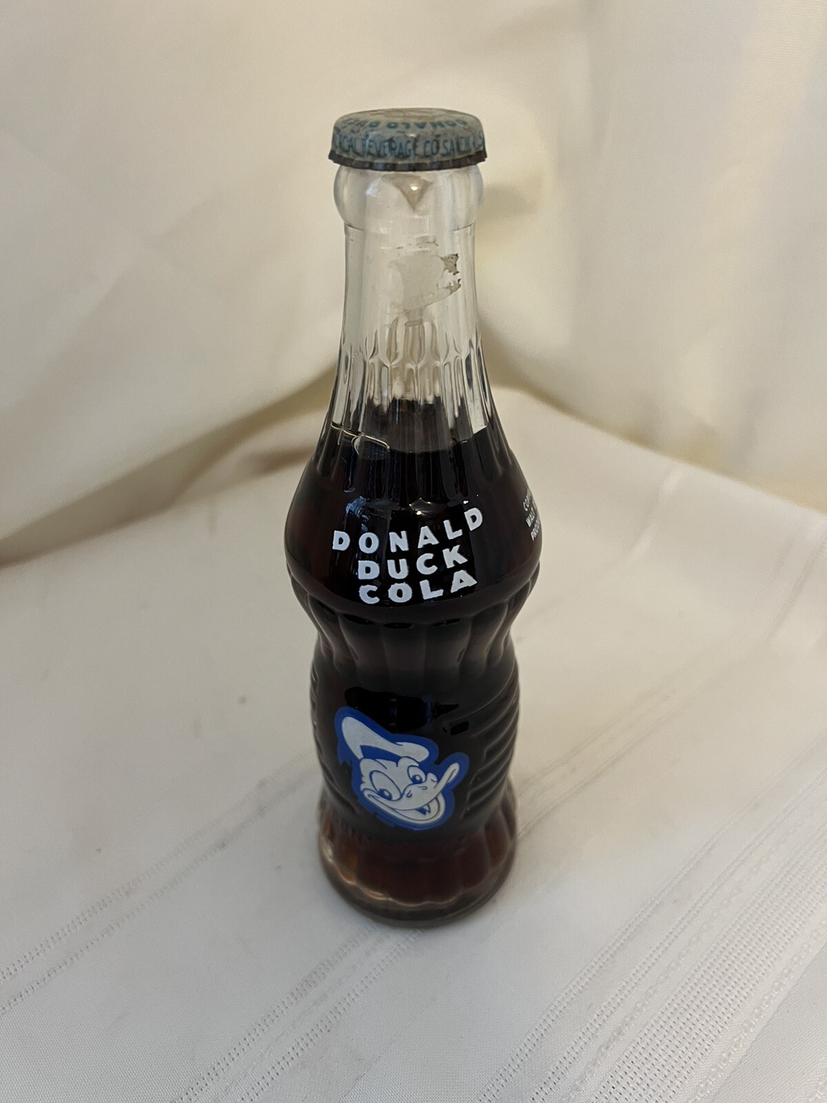 DONALD DUCK Soda Bottle 7oz 1953 Walt Disney Productions Pop Soda ...