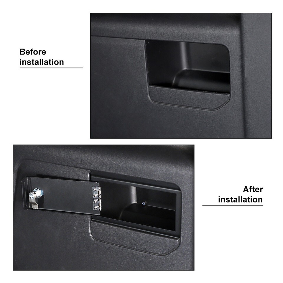 Rear Trunk Side Vault Safe Box Cargo Storage Lock Box For 2021-2024 ...