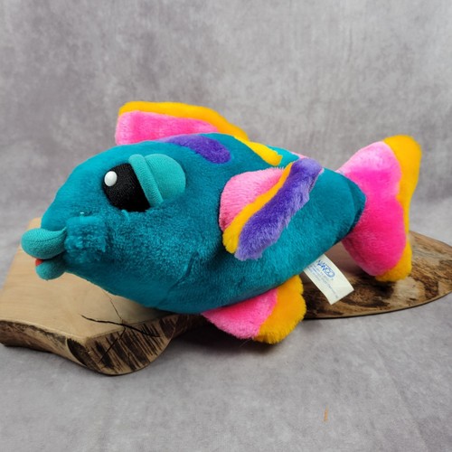 Nanco Plush Tropical Fish Vintage 1999 90s Neon Bright Colorful Big ...