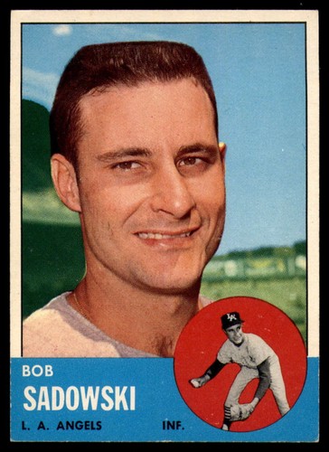 1963 Topps #568 Bob Sadowski Ex-Mint Angels High # ID:161209 | eBay