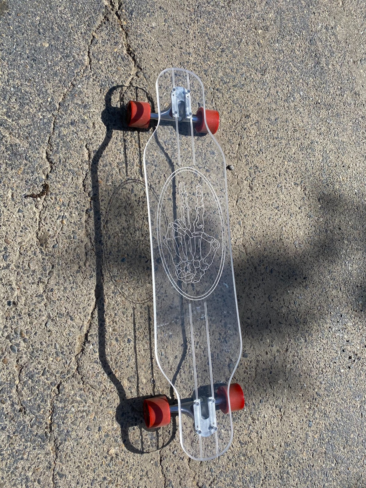Clear Ghostboard Long Board | eBay
