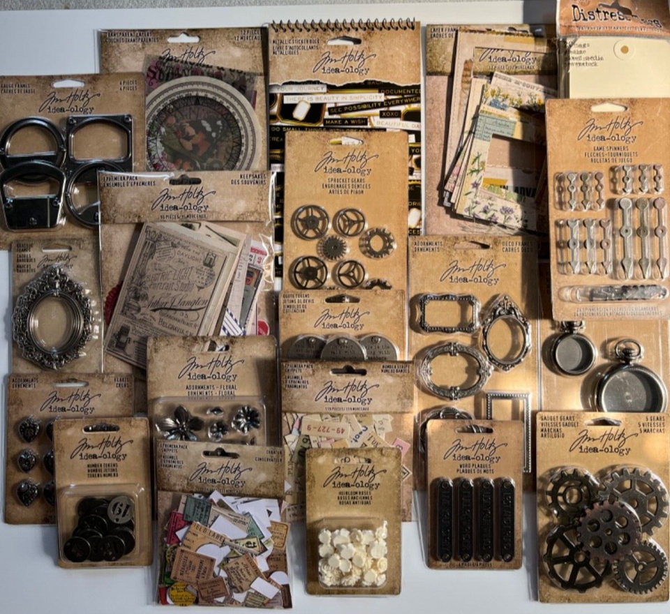 Tim Holtz idea-ology Scrapbooking Adornments Embellishments Ephemera ...