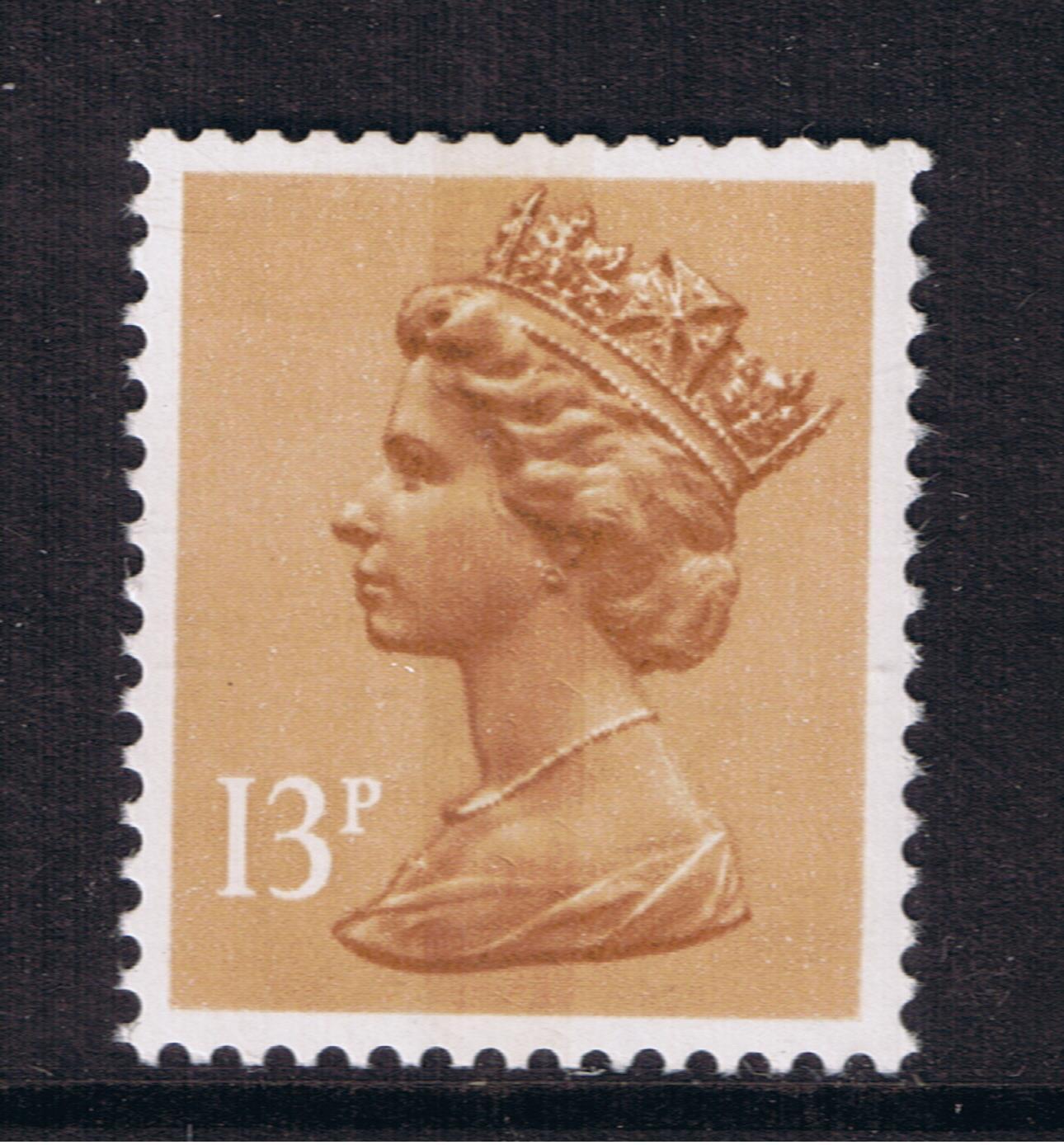SG X900eu GB QEII Machin Definitive Stamp 13p Pale Chestnut CB ...