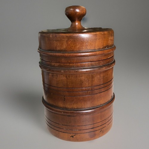 antique wooden treenware lidded jar from Strawbex antiques-US 25 ...