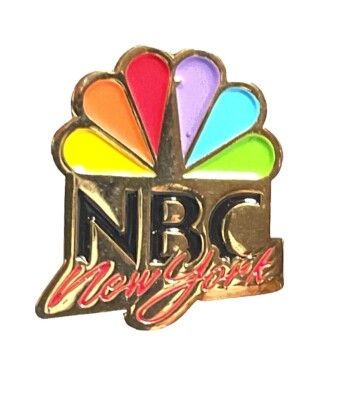 NBC New York TV Network Peacock Lapel Pin | eBay