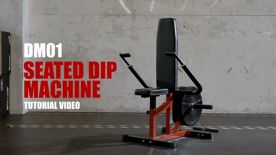 Seated Dip Machine Plate Loaded- Tricep Dip Press Machine with Cable ...