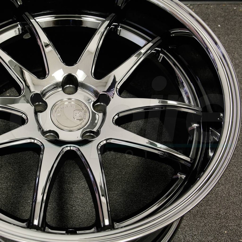 4-New 18" Aodhan DS02 DS2 Wheels 18x9.5/18x10.5 5x114.3 22/22 Black ...