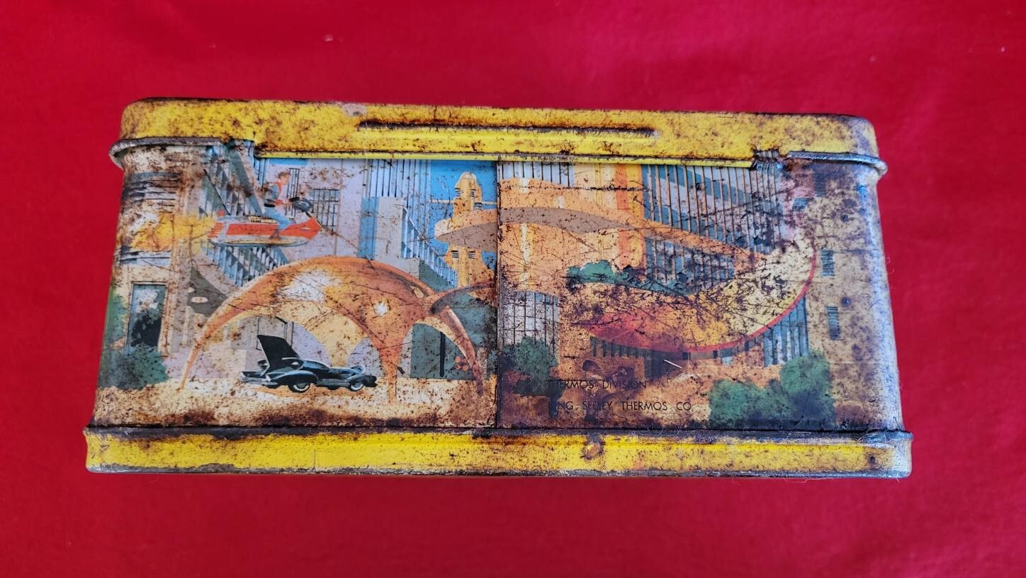 Vintage 1964- FIREBALL XL5- METAL LUNCHBOX & THERMOS- SPACE- ROBOTS | eBay