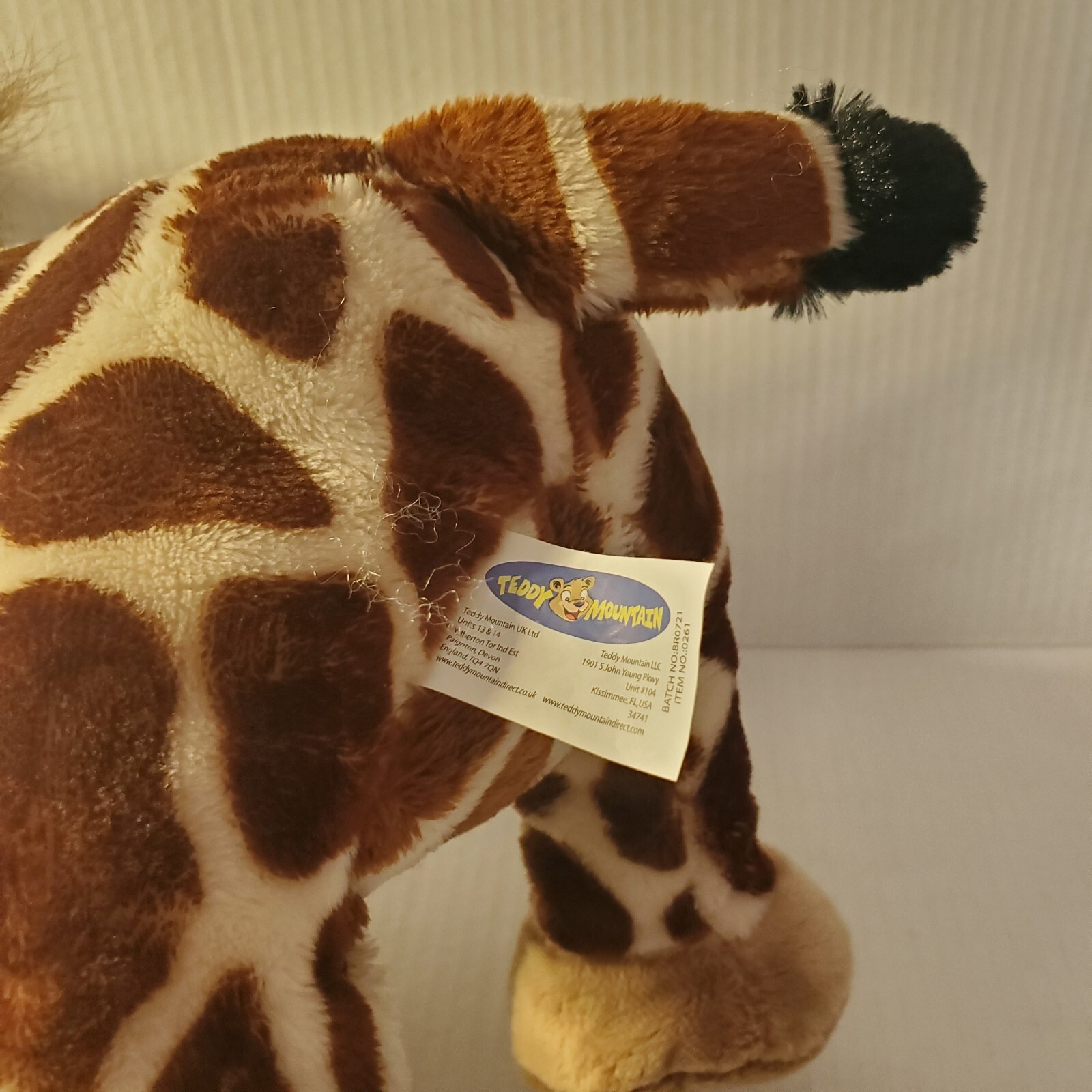 Teddy Mountain Large Plush 16" Giraffe Collection Item #0261 Soft ...