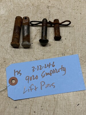 Simplicity Power Max 9020 Tractor Cylinder And Cable Lift Pins | eBay