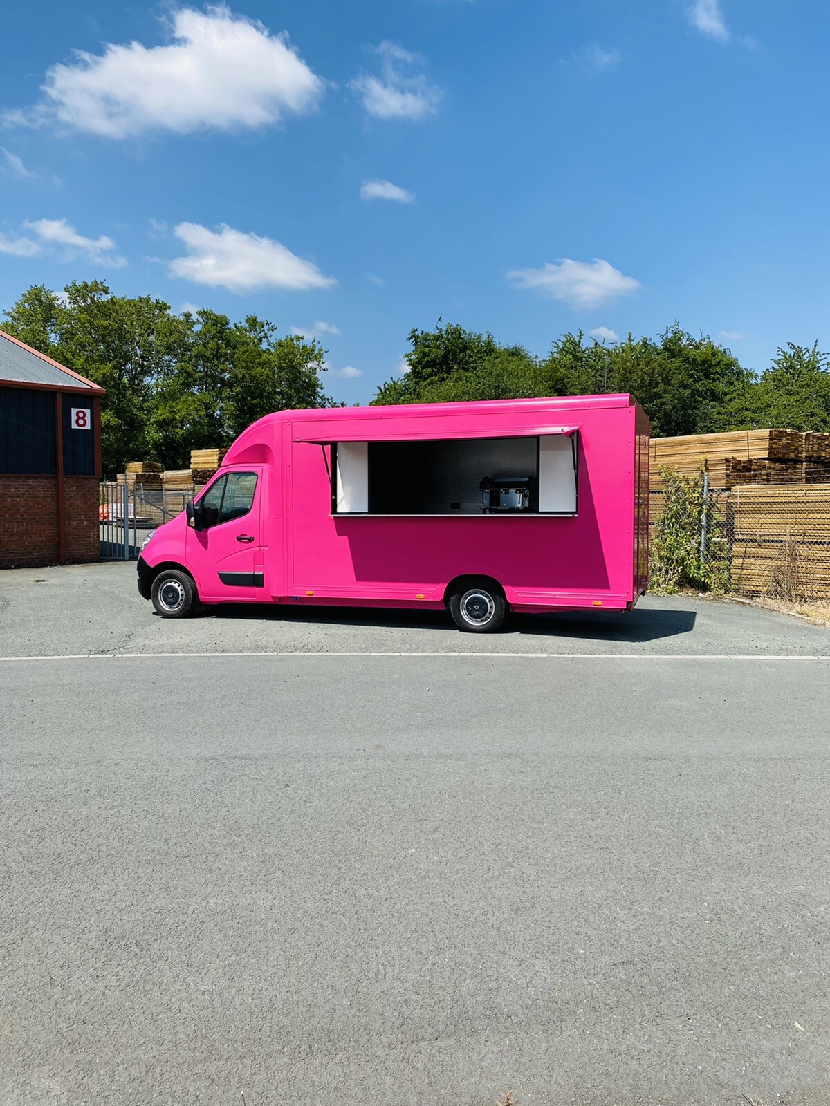 catering conversion low loader box van burger fish and chips promo ...