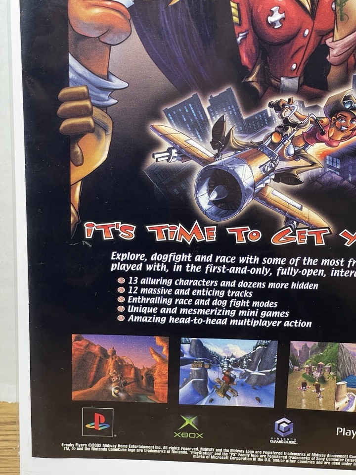 FREAKY FLYERS Nintendo Gamecube Xbox PS2 ~ Comic Page PRINT AD 2003 | eBay