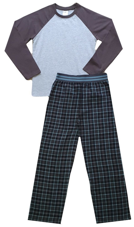 Boys Woven Check Pyjamas Pyjamas Lounge Wear Teens 8 - 15 Yrs | eBay UK
