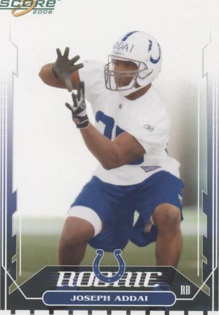 2006 Score - Rookie Joseph Addai #377 Glossy (RC) for sale online | eBay