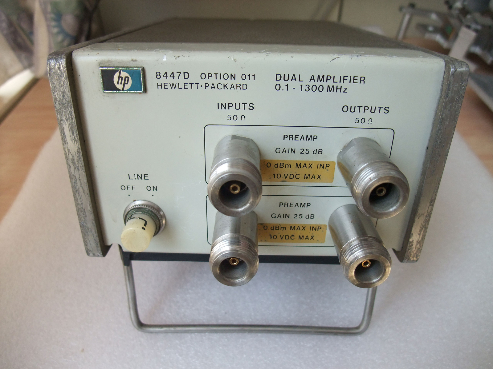 HP Hewlett Packard Agilent 8447D 0.1-1300 MHz Dual Amplifier OPT 011 | eBay