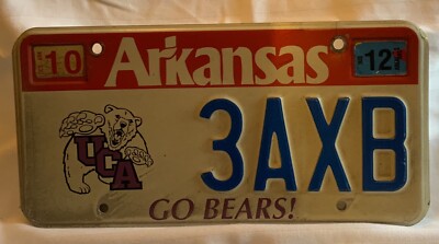 Arkansas License Plate ~ University of Central Arkansas License Plate ...