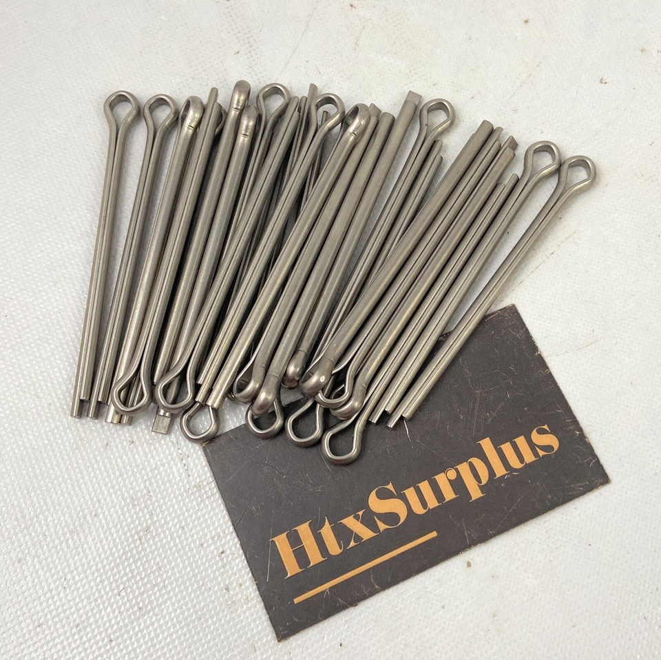 ☀️(10 pcs) 3/16" x 3" Cotter Pin, Extended Prong Split Pin 304SS ...