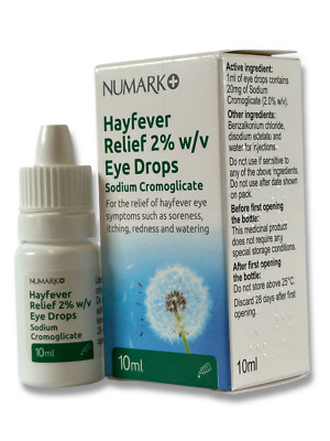 Allergy Eye Drops For Hayfever - 10ml Sodium Cromoglicate 2% w/v | eBay UK