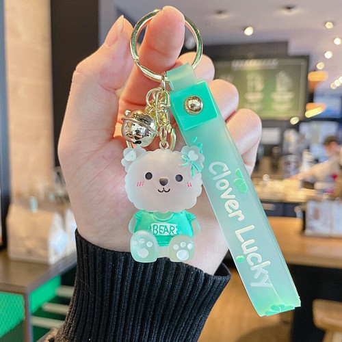 HOT!! Cartoon Cute Jelly Bear Keychain Acrylic Doll Bag Pendant ...