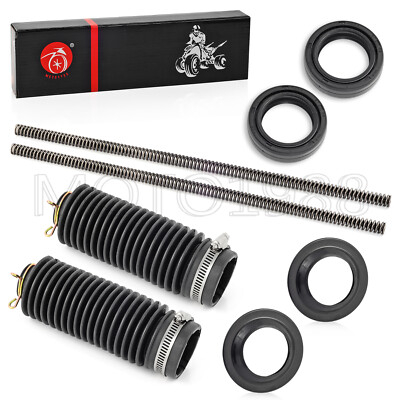 Motion Heavy Duty Front Fork & Springs Kit Fork Oil Dust Seals Kit ...
