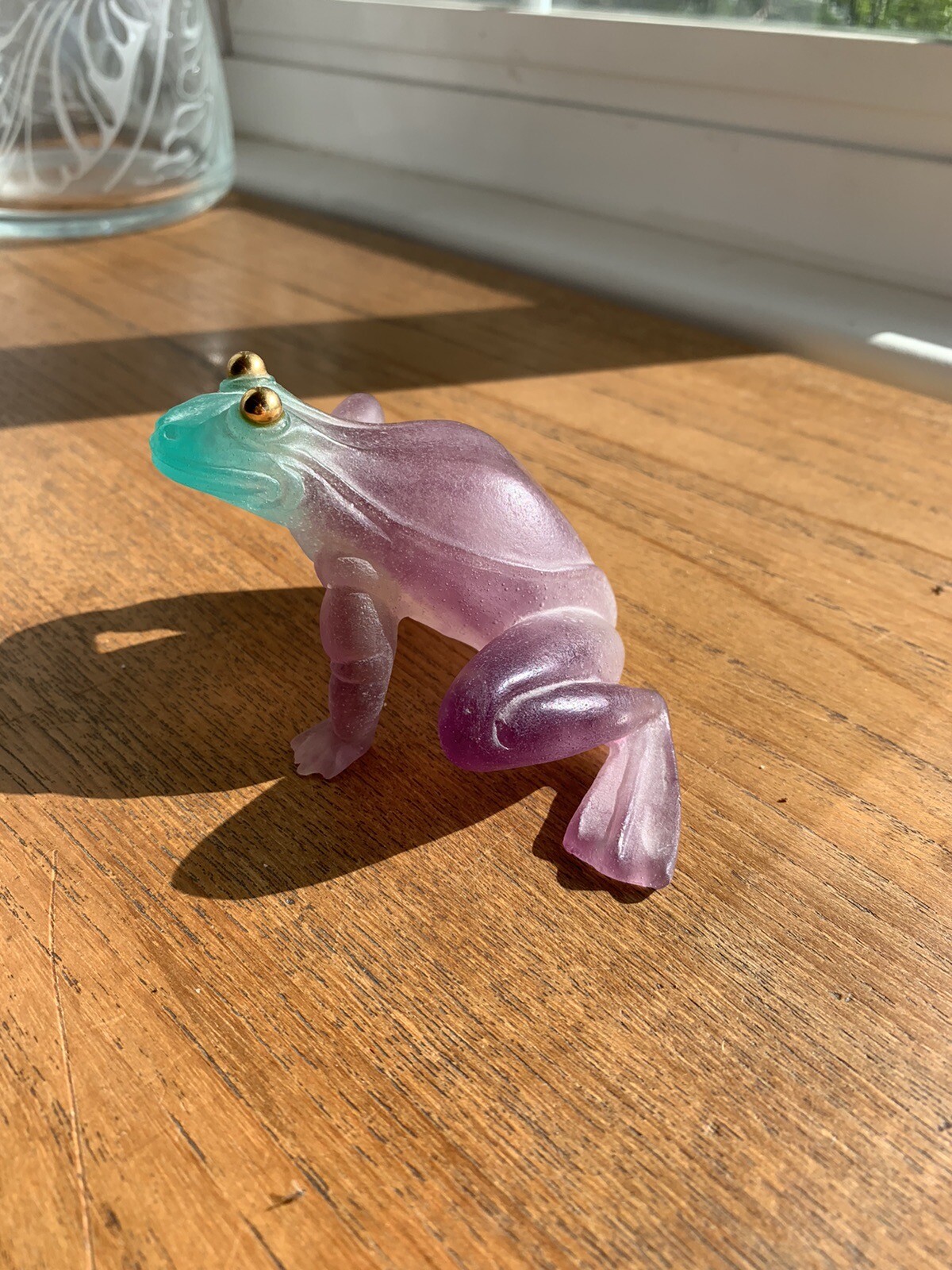 Daum France Crystal Frog (amethyst) | eBay