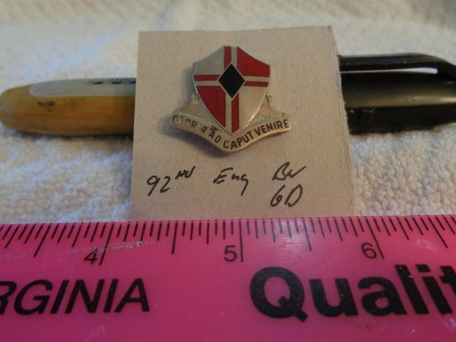 92nd Engineer Battalion 6D Unit Crest, DI, DUI (DRAW#L13) | eBay