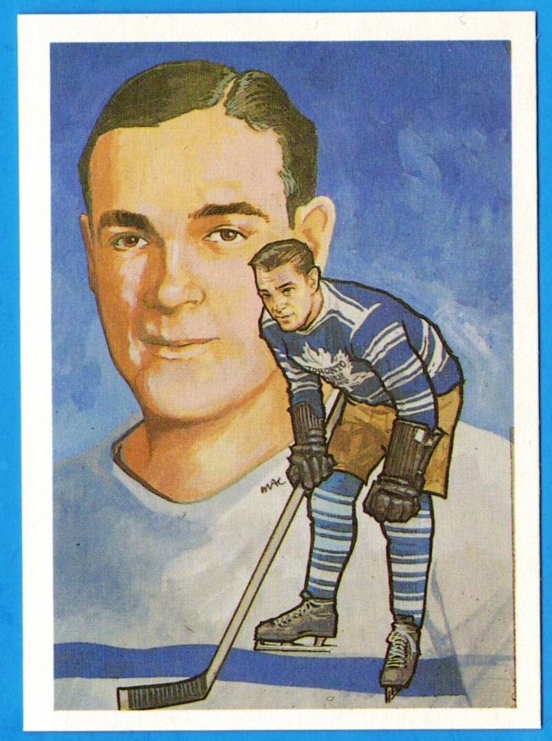 Charlie Conacher 1985 Cartophilium Hockey Hall of Fame #6 (ex-mt ...
